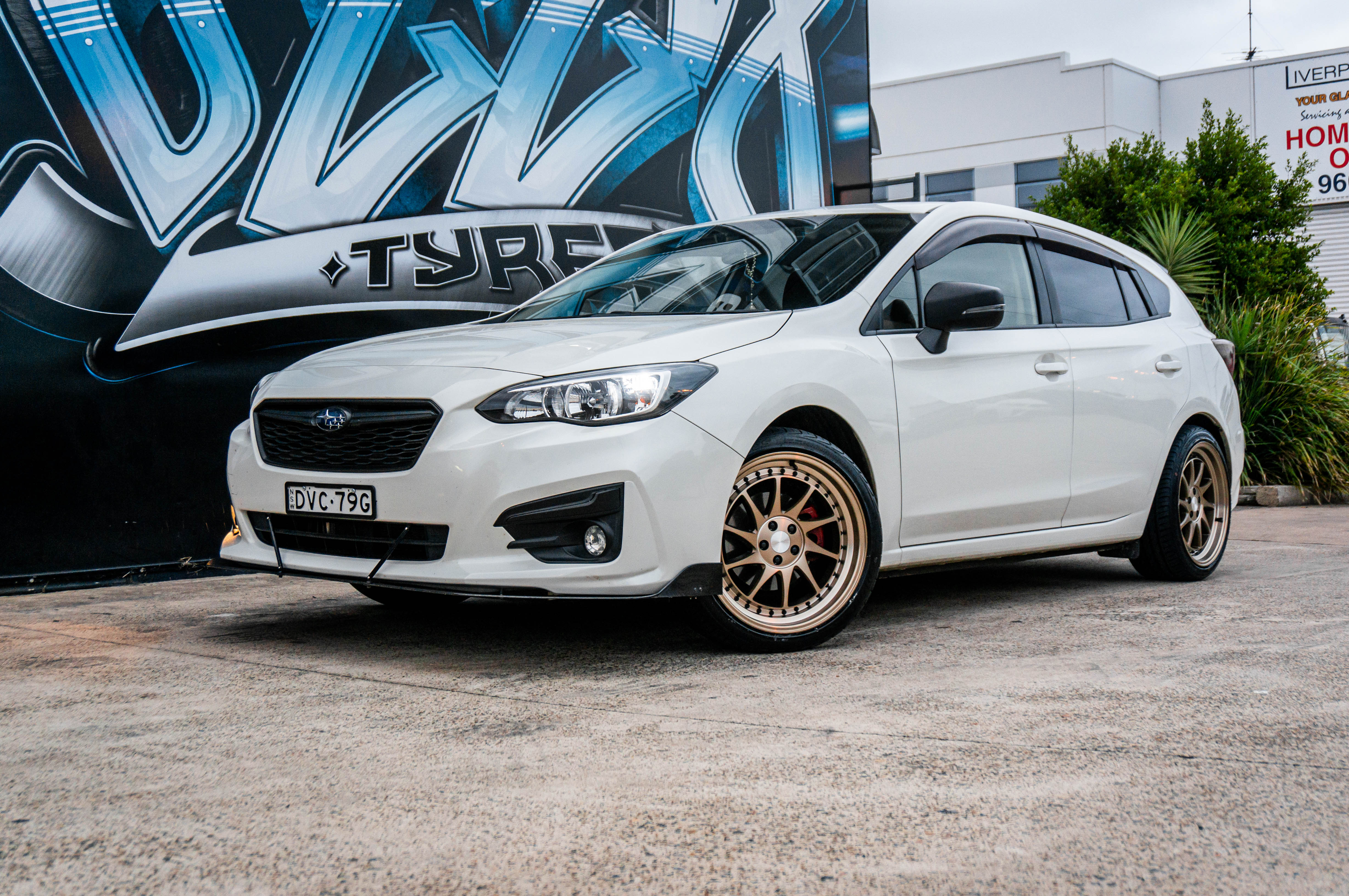 subaru impreza avid av-56 machined bronze wheel #6391