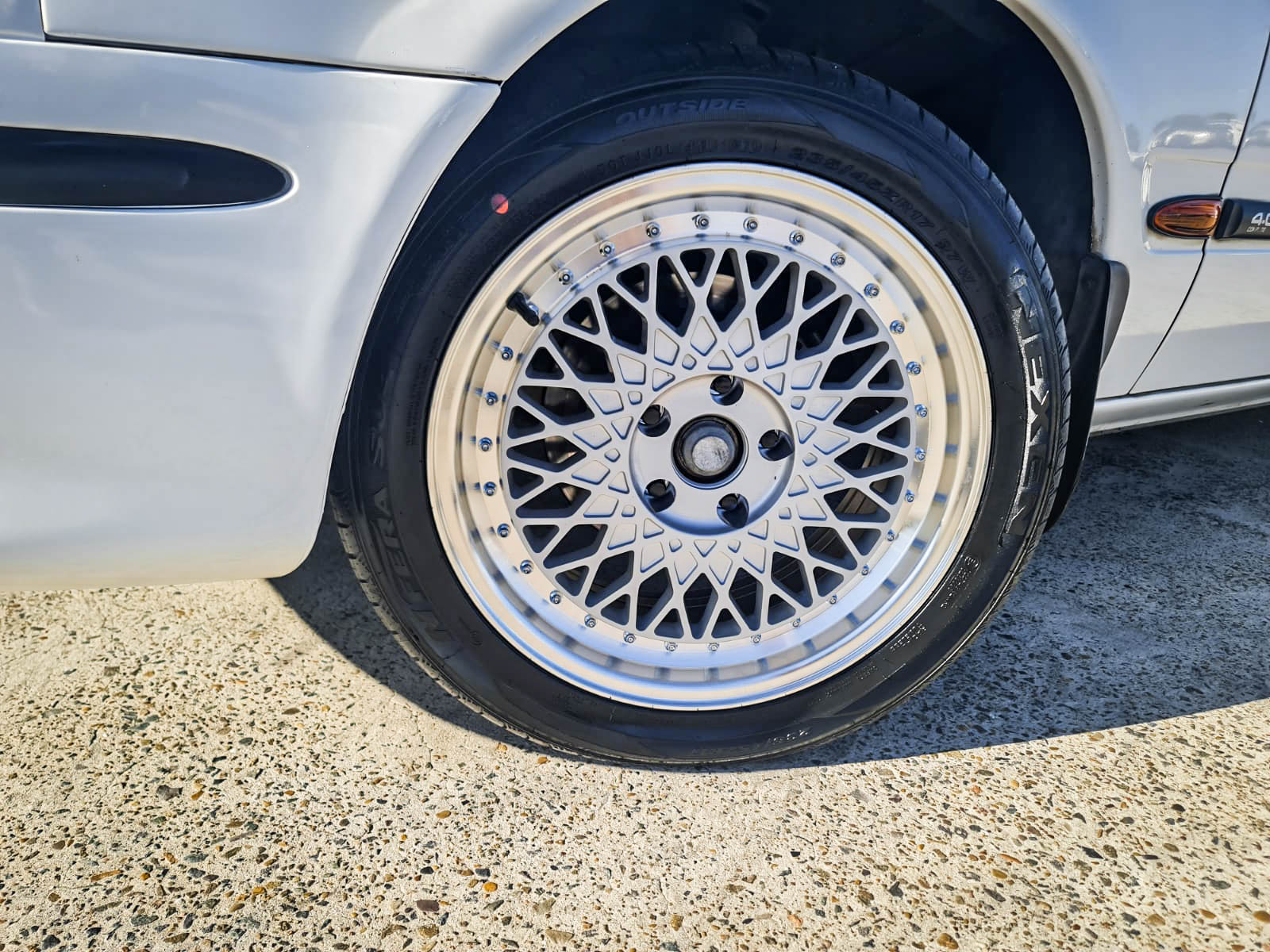 ford falcon avant garde m220 silver machined lip wheel #6417