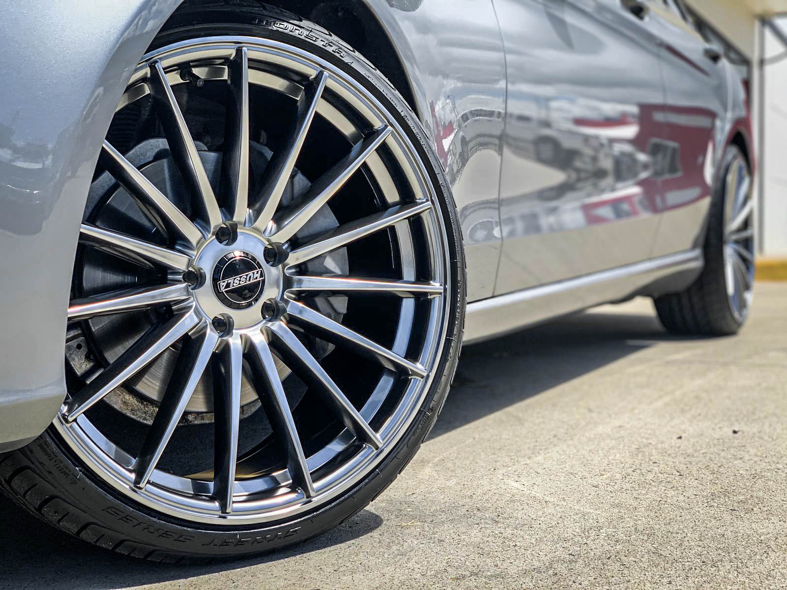 mercedes-benz c-class hussla berlin hyper black wheel #6573