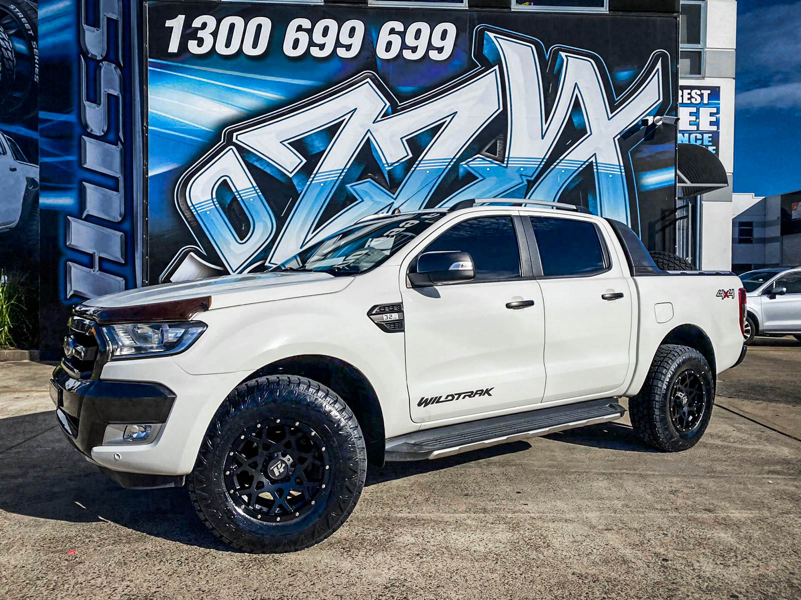 FORD RANGER HUSSLA GLOCK MATTE BLACK Wheel #6701