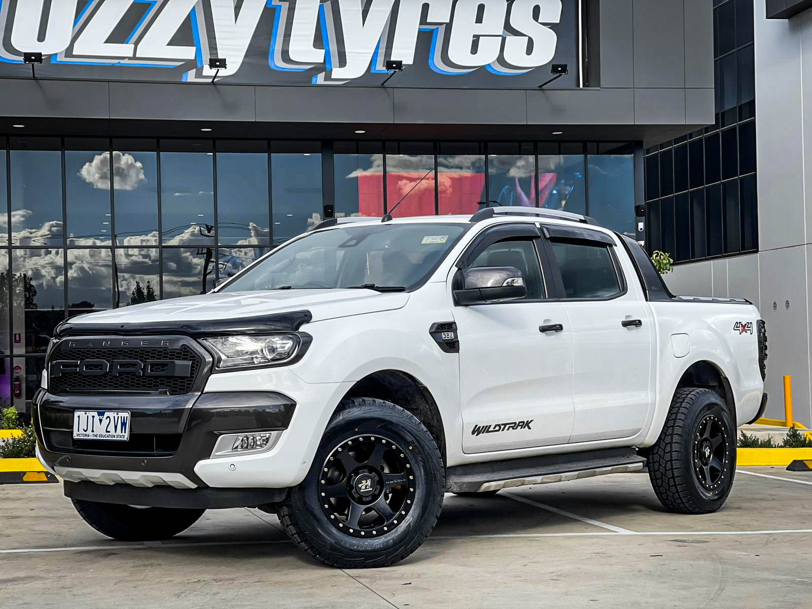 FORD RANGER HUSSLA SPITFIRE MATTE BLACK Wheel #6705