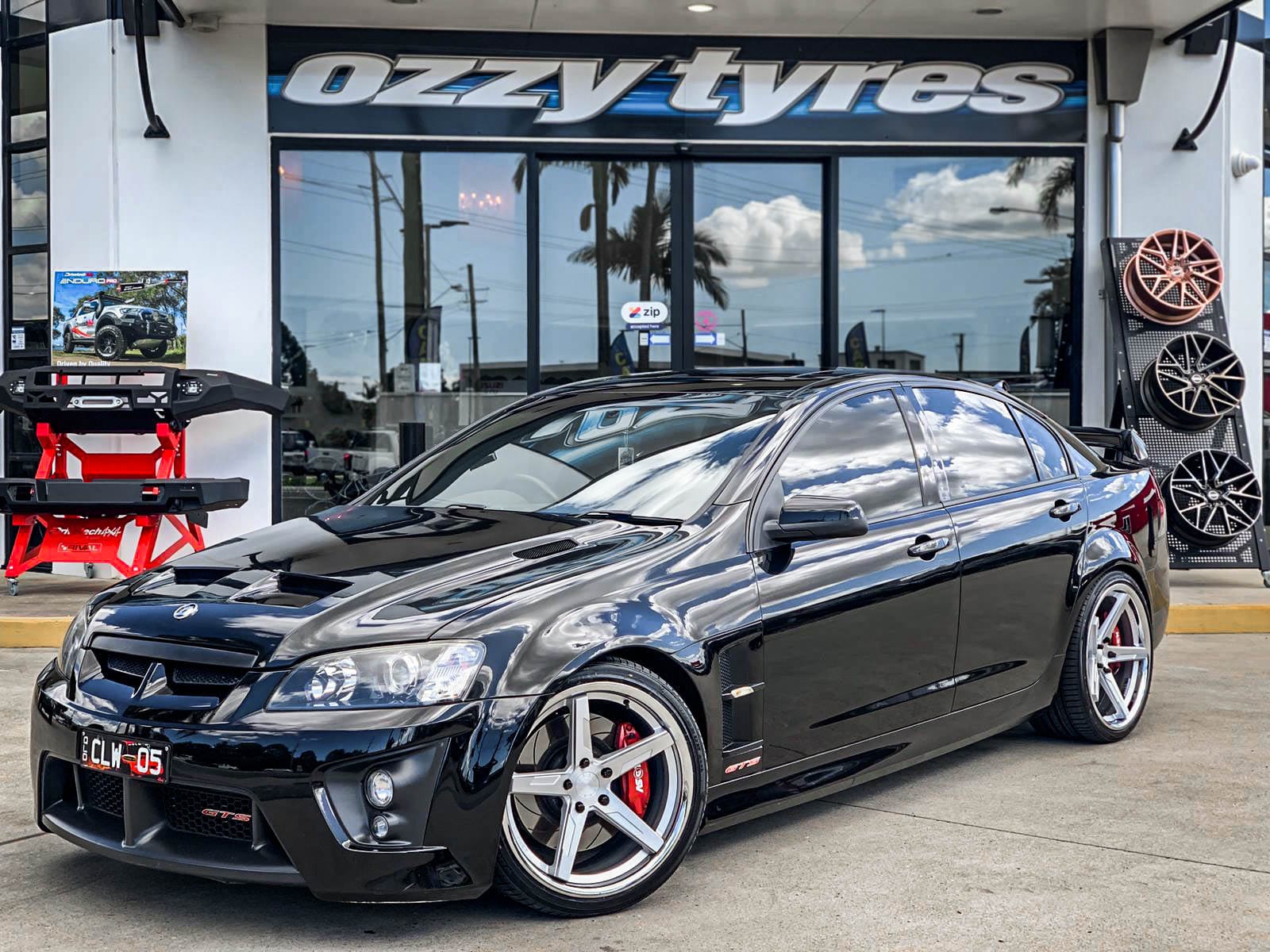 holden hsv gts vertini rf1.7 brushed silver chrome lip wheel #6721