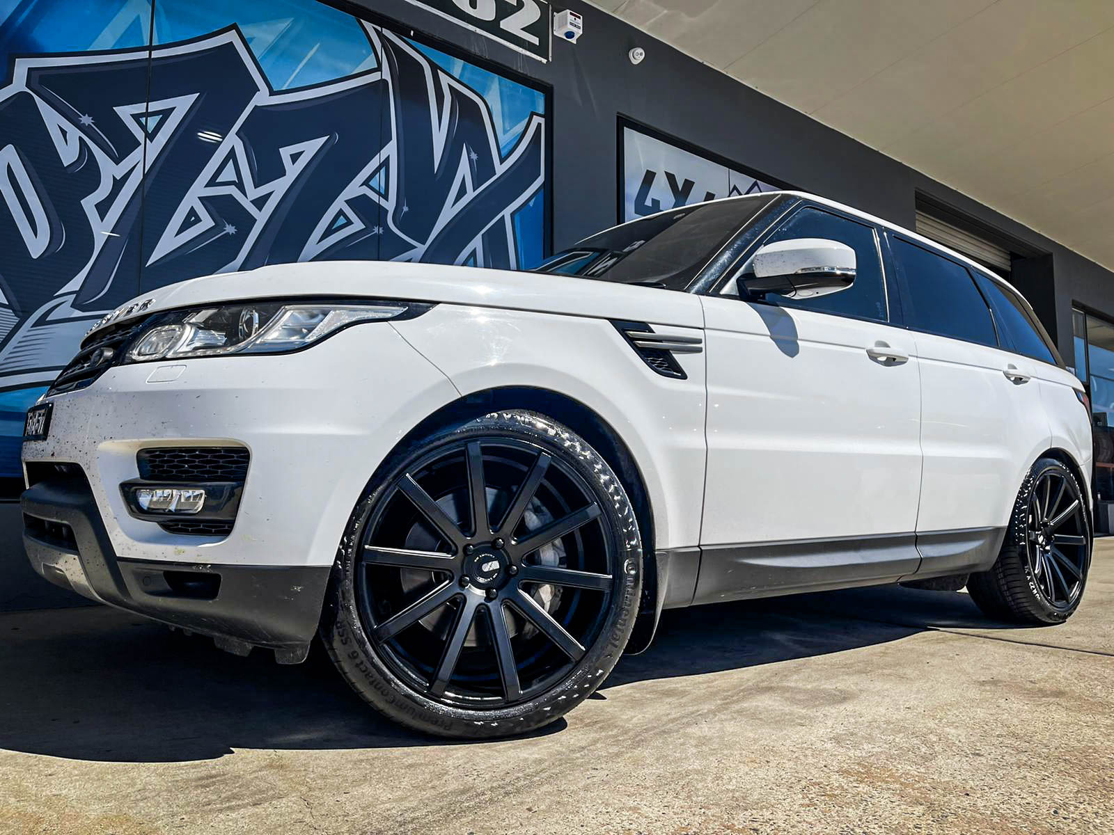 land rover range rover xo tokyo matte black wheel #6779