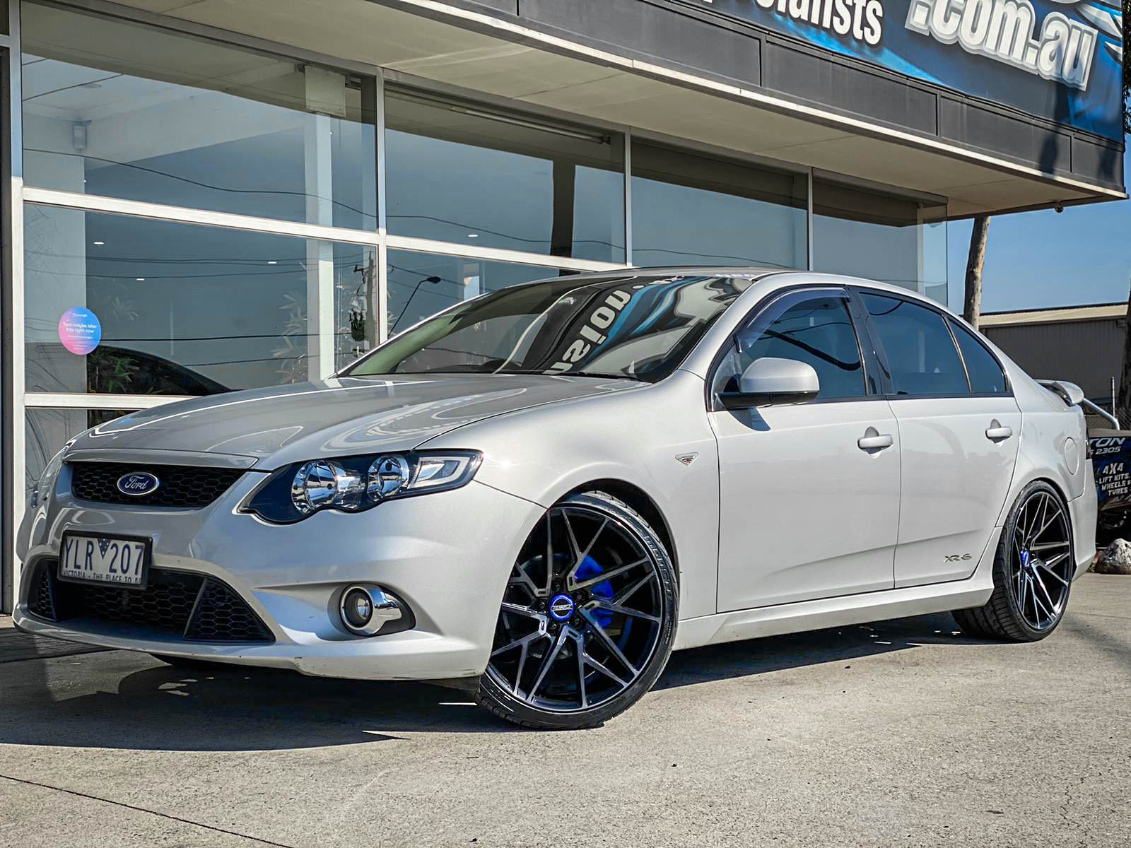 ford falcon hussla jacques gloss black dark tint wheel #6832