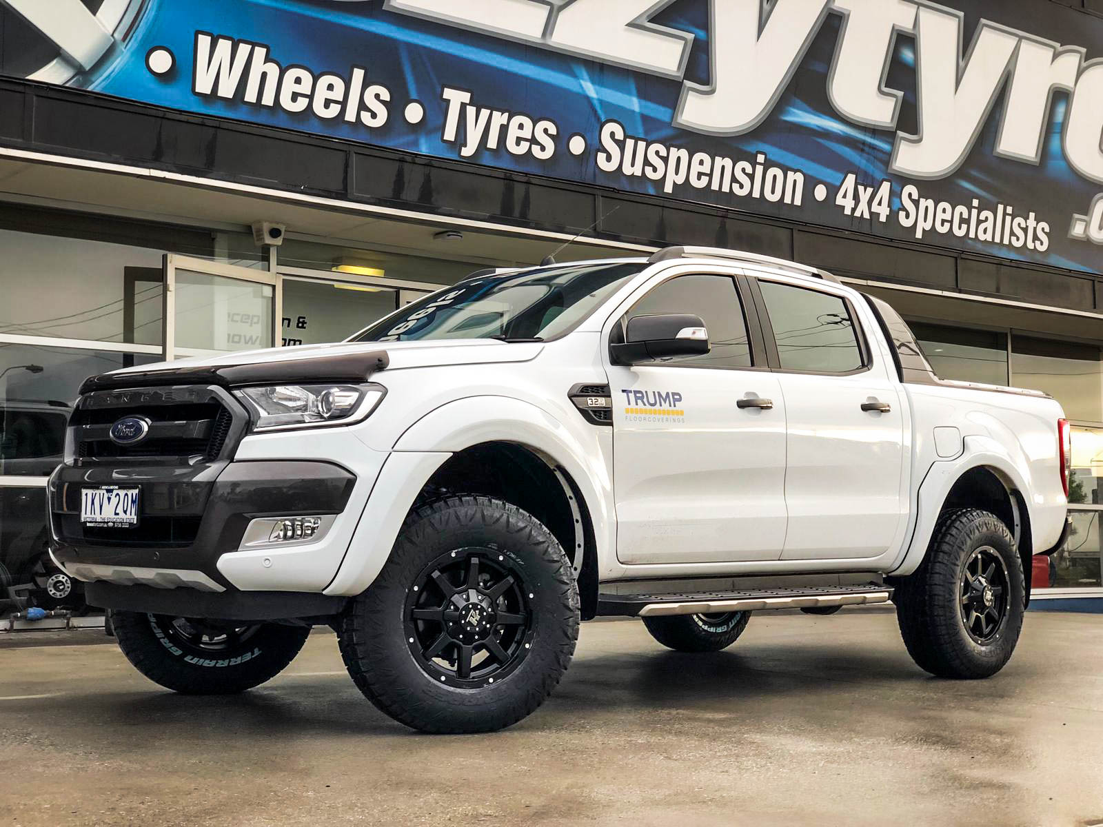 FORD RANGER HUSSLA STEALTH MATTE BLACK #691