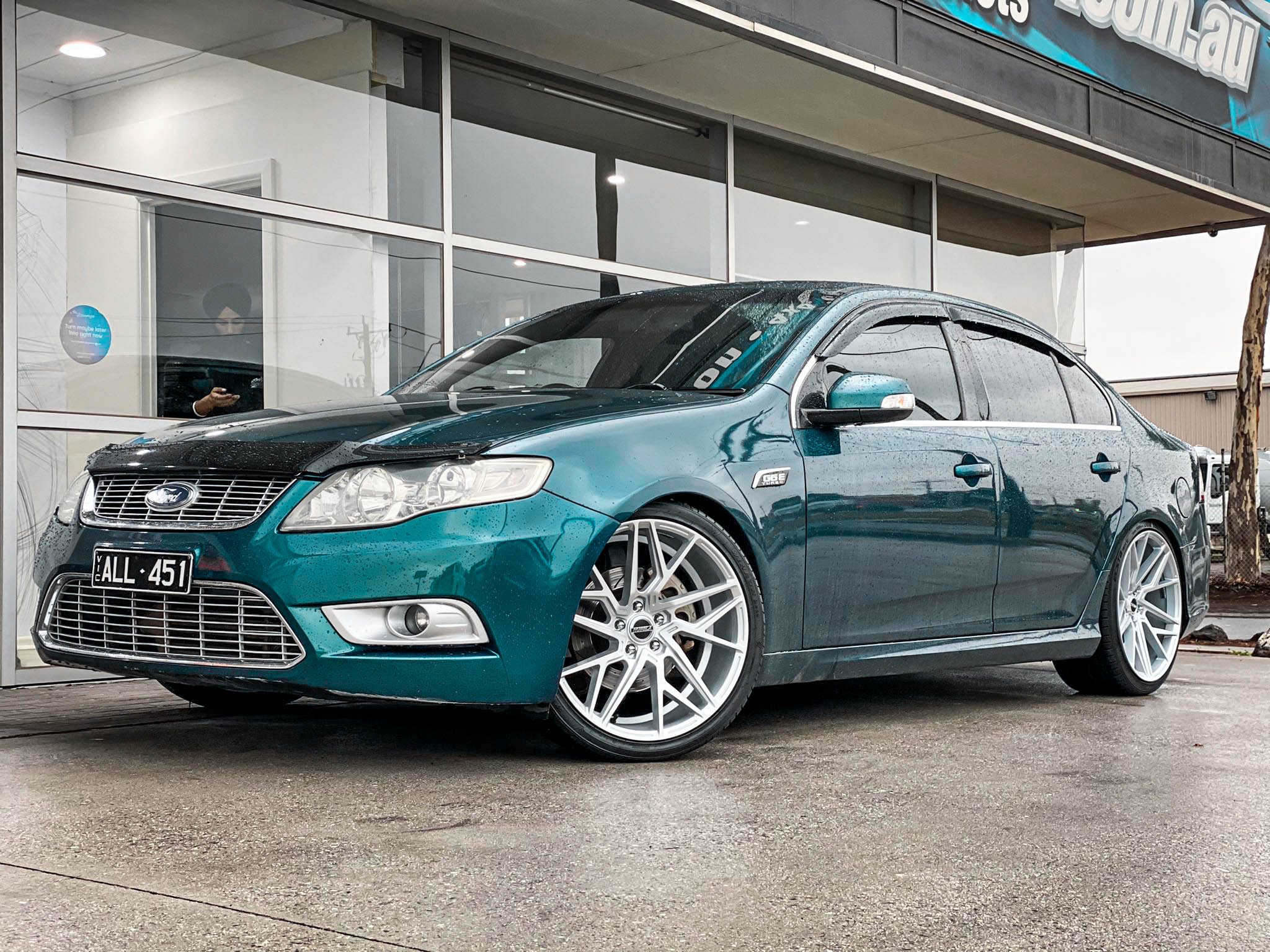 ford falcon hussla jacques bright silver wheel #7082