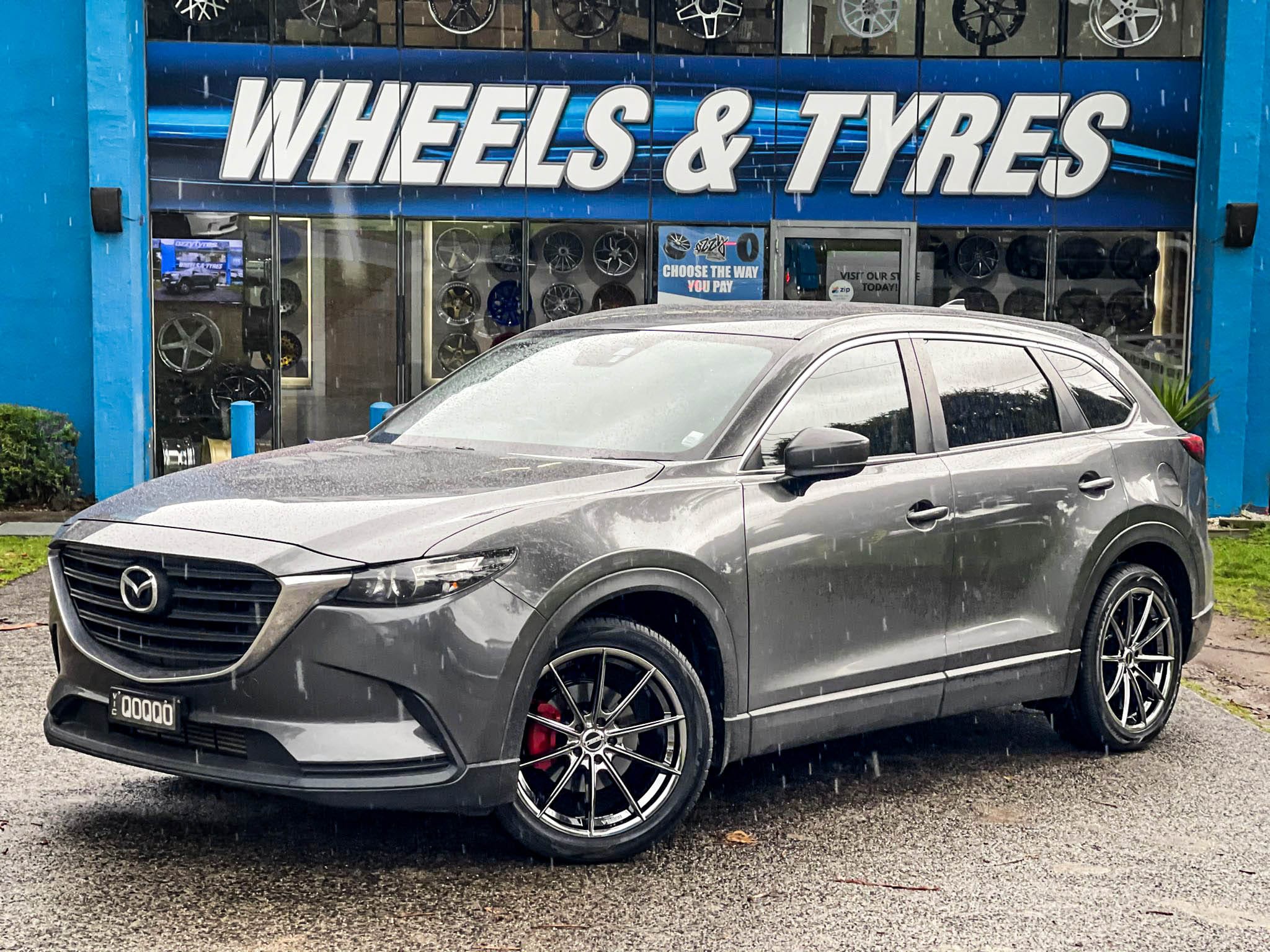 MAZDA CX-9 HUSSLA MOZ BLACK CHROME Wheel #7238