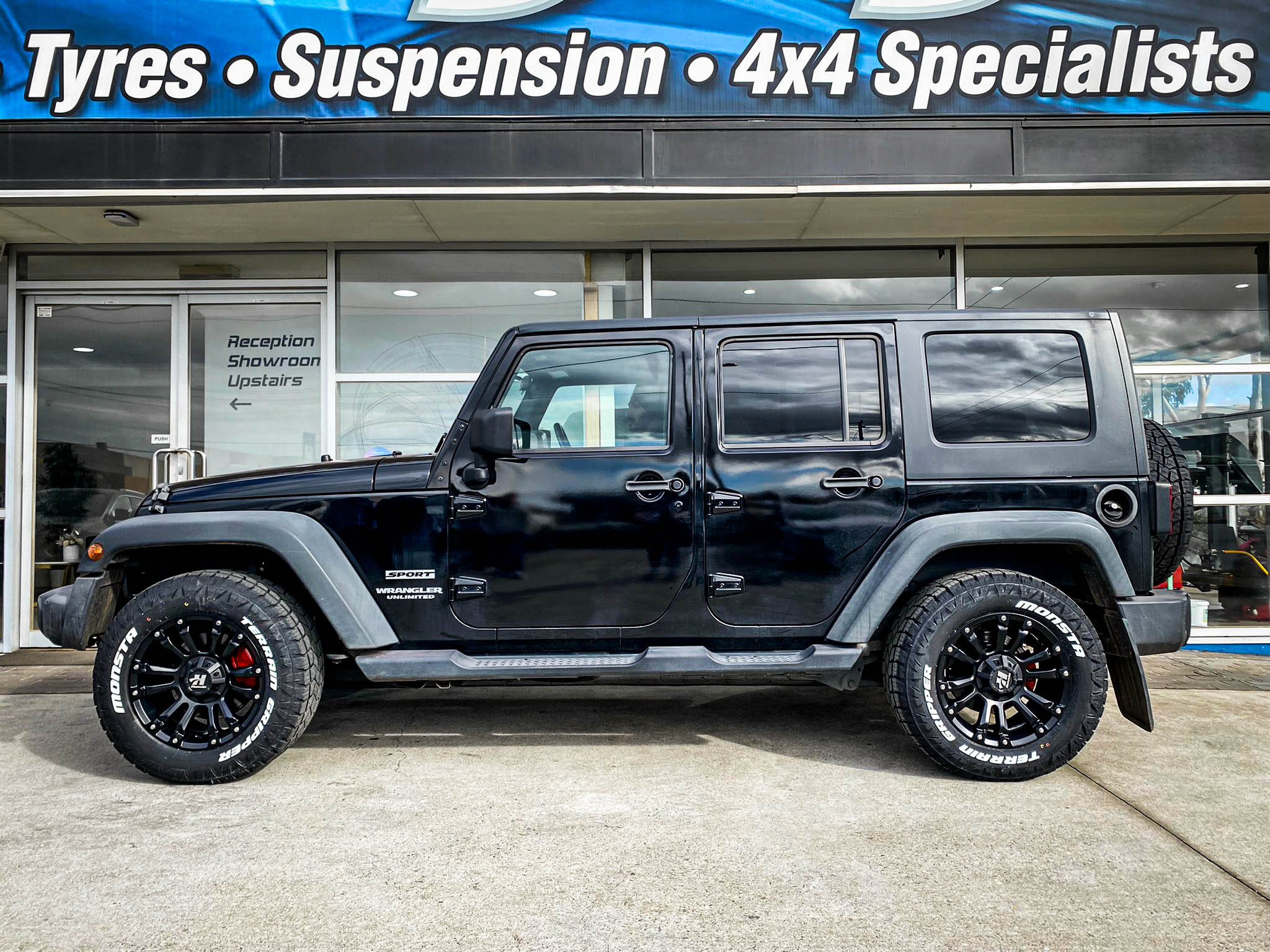 Jeep Wrangler Matte Black Rims