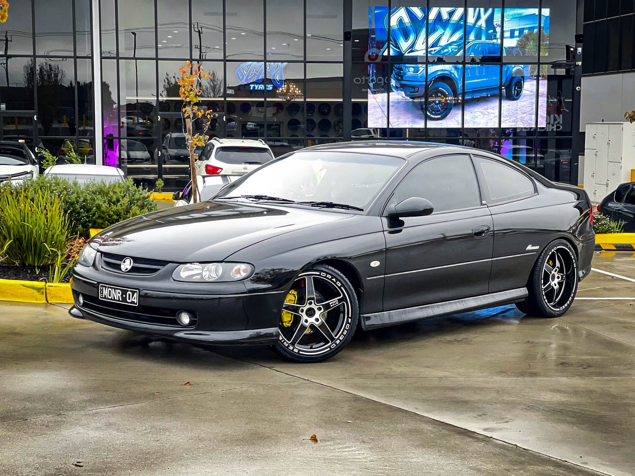 holden monaro pro drag pd1 bb black lip wheel #8883