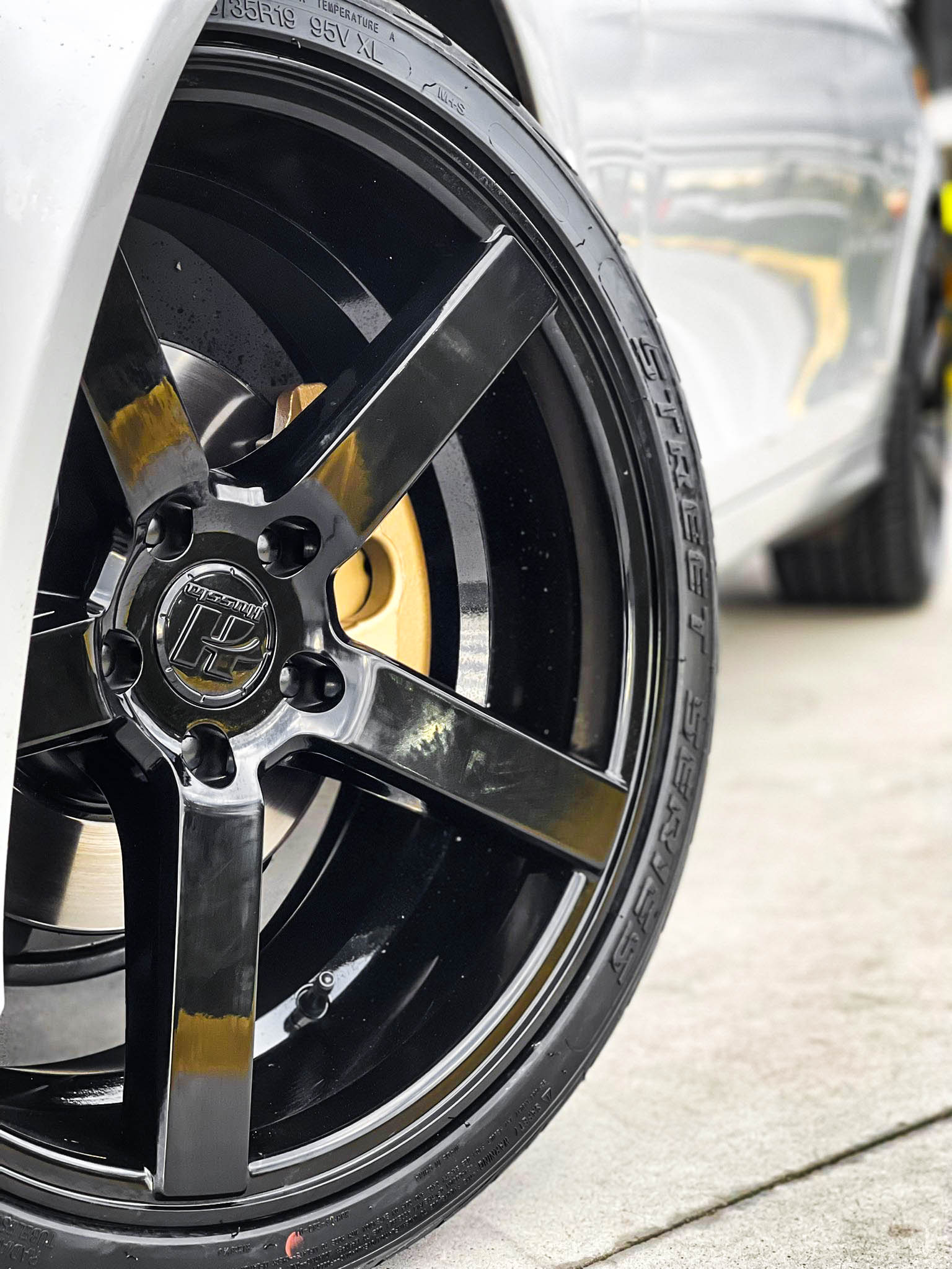 mercedes-benz c-class hussla billz gloss black wheel #8895