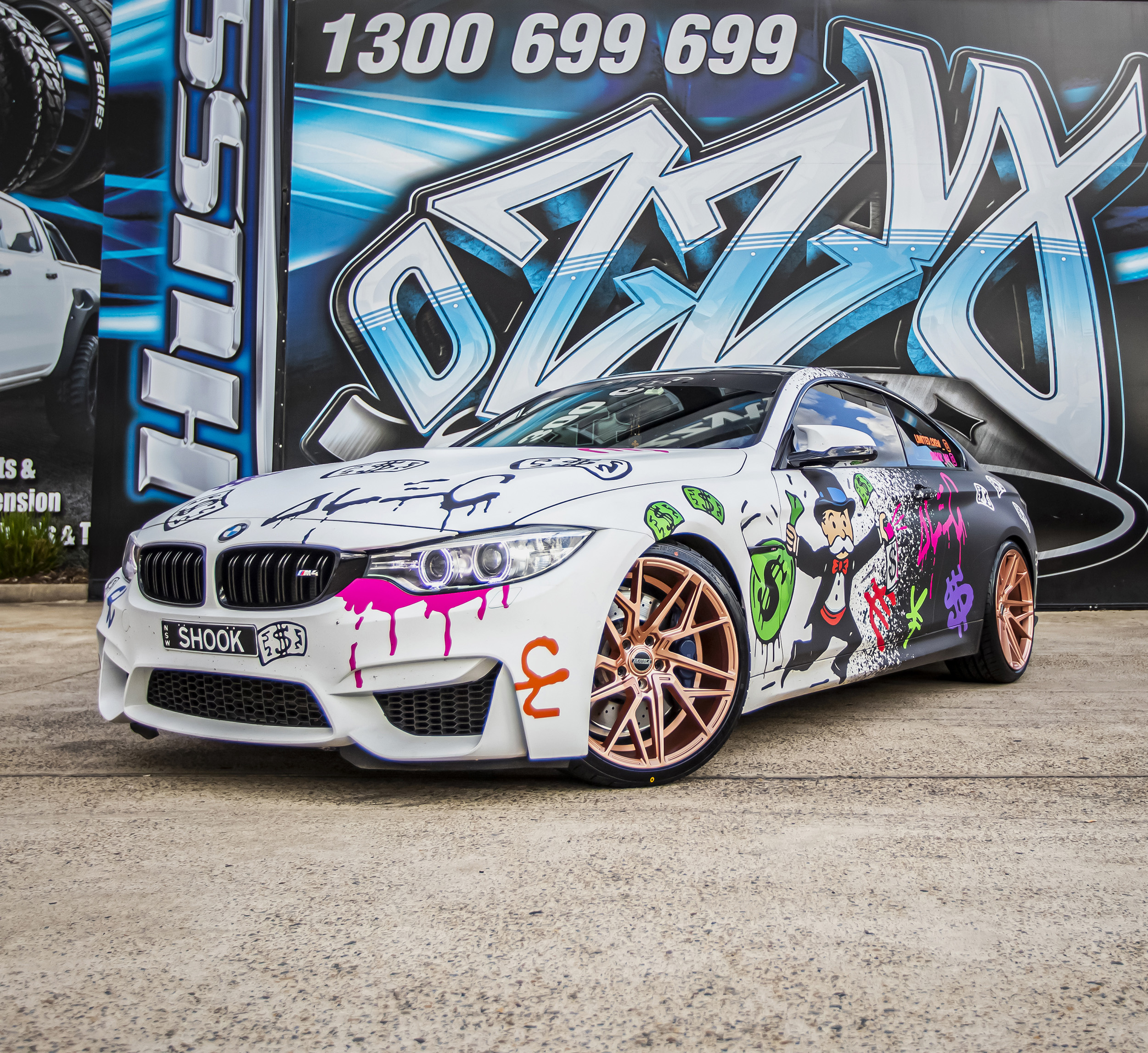 bmw m4 hussla jacques rose gold wheel #8946