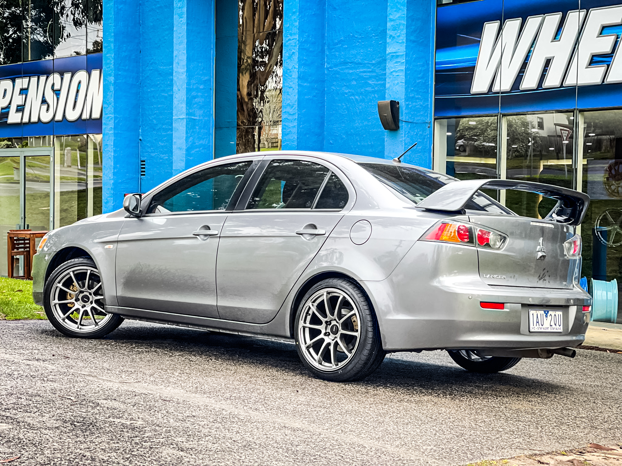 mitsubishi lancer avid av-27 hyper black wheel #8977