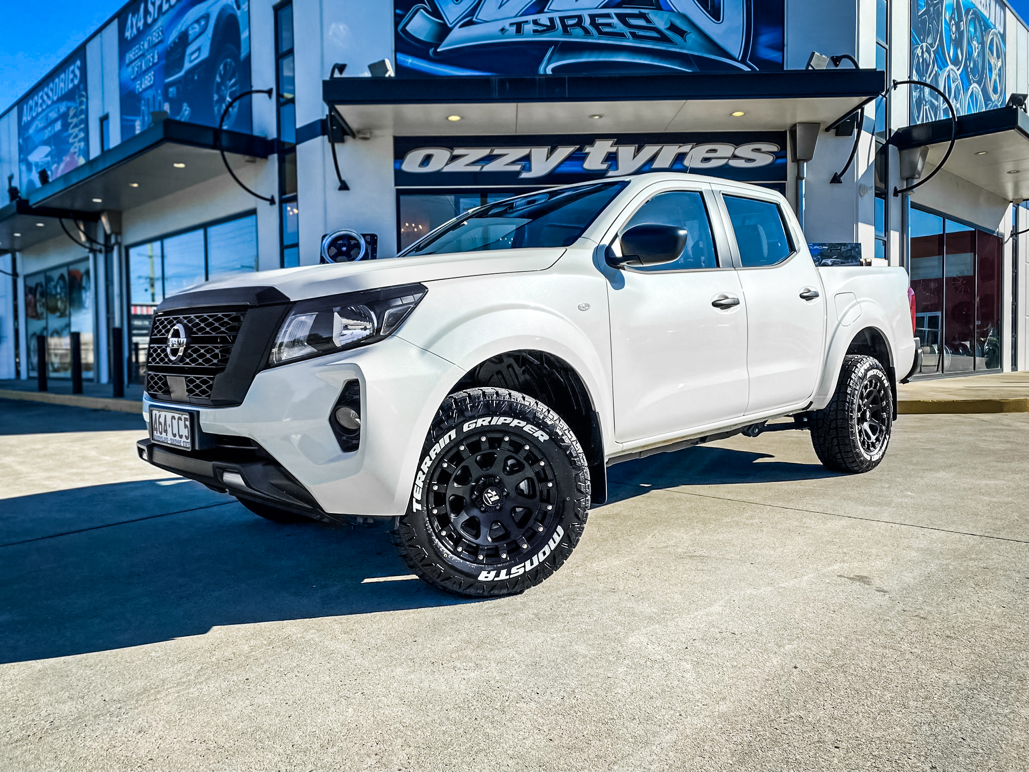 NISSAN NAVARA HUSSLA TAKE OVER MATTE BLACK CHROME BOLTS Wheel #8979