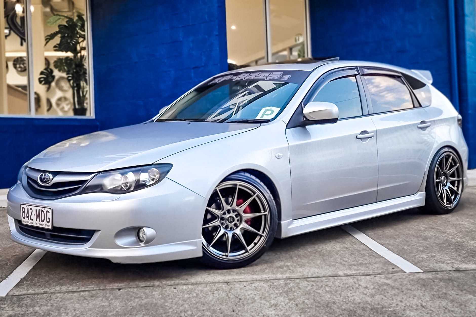 subaru impreza hussla 027 chromium wheel #9007