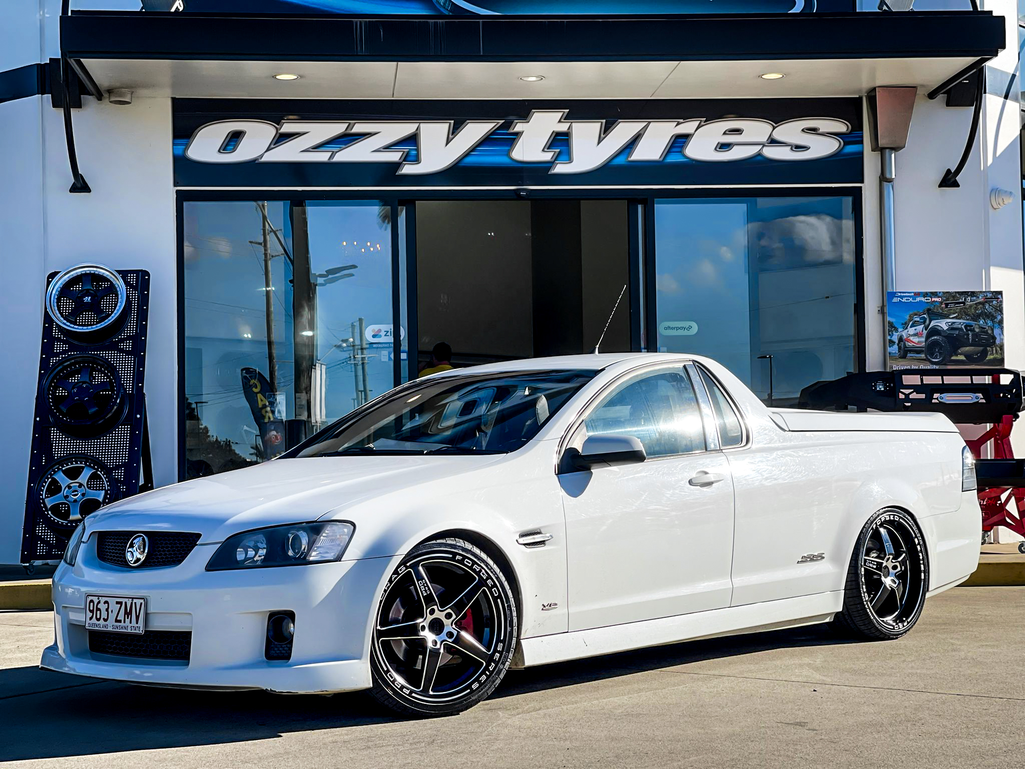 holden ute pro drag pd1 black lip wheel #9206