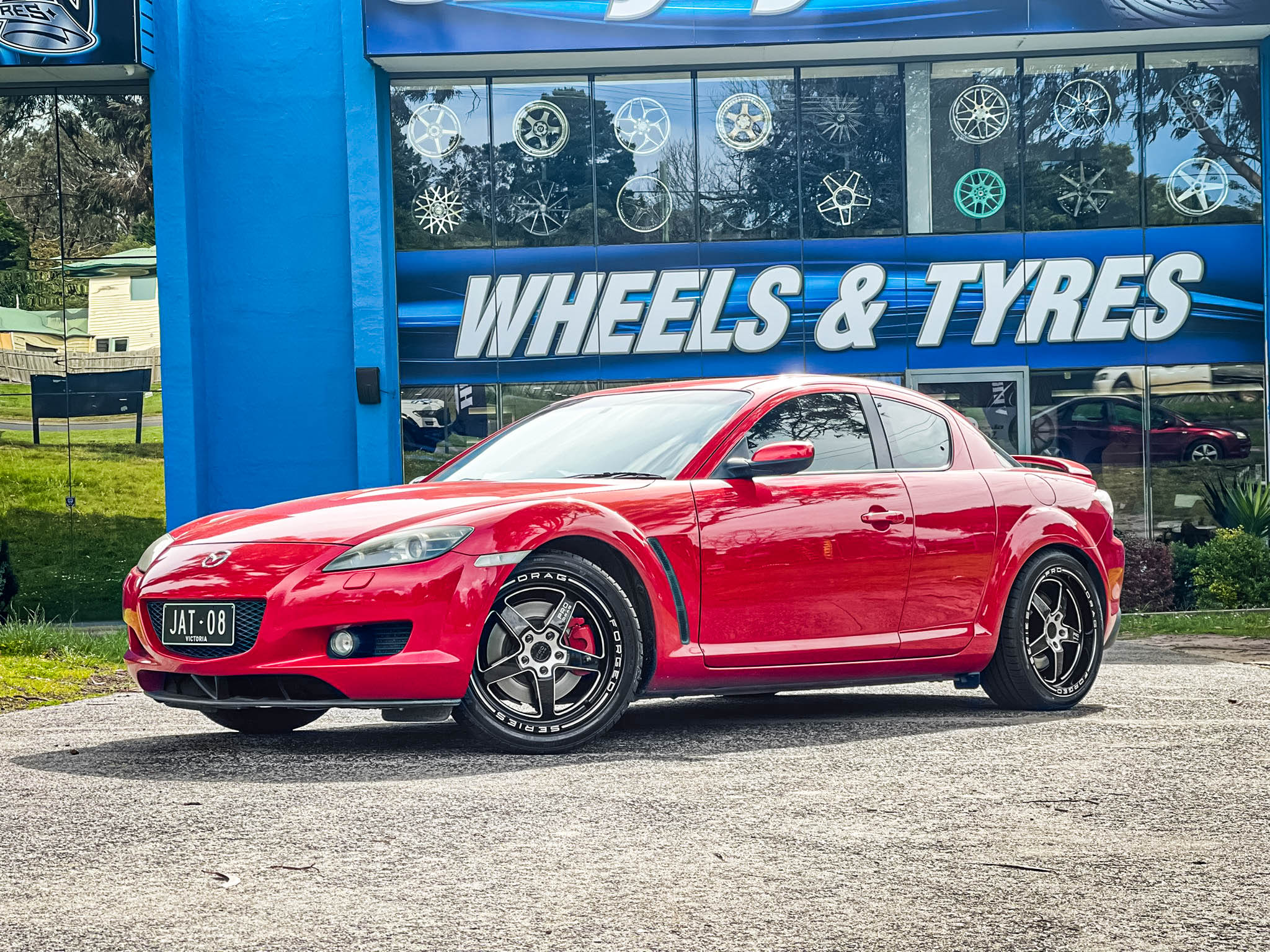 MAZDA RX-8 PRO DRAG PD1 BLACK LIP Wheel #9693