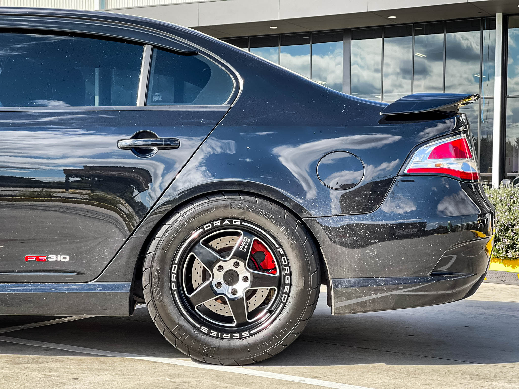 ford falcon pro drag pd1 black lip wheel #9701