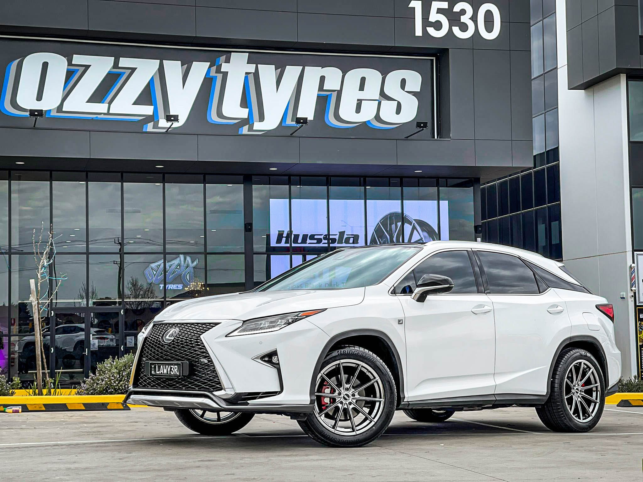 lexus rx hussla moz black chrome wheel #9729