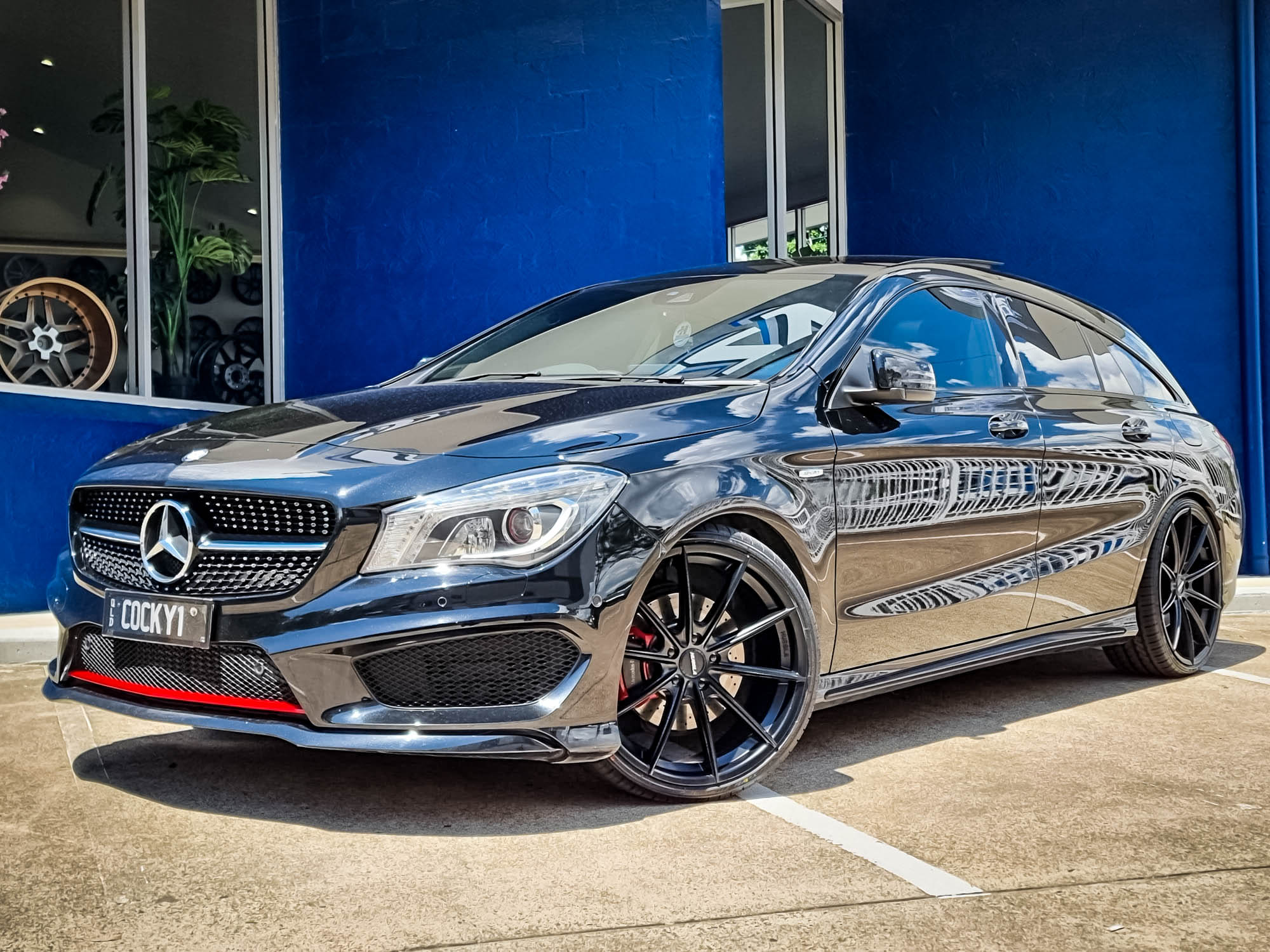 MERCEDES-BENZ CLA-CLASS HUSSLA MOZ MATTE BLACK Wheel #9945