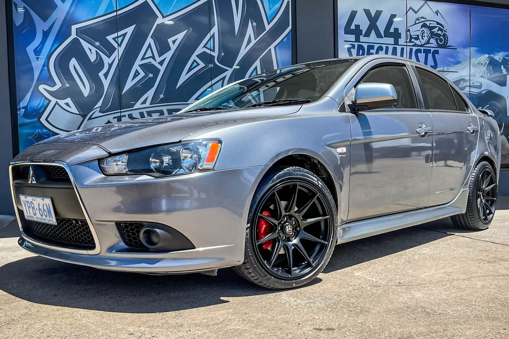 MITSUBISHI LANCER HUSSLA 027 MATTE BLACK Wheel #9996